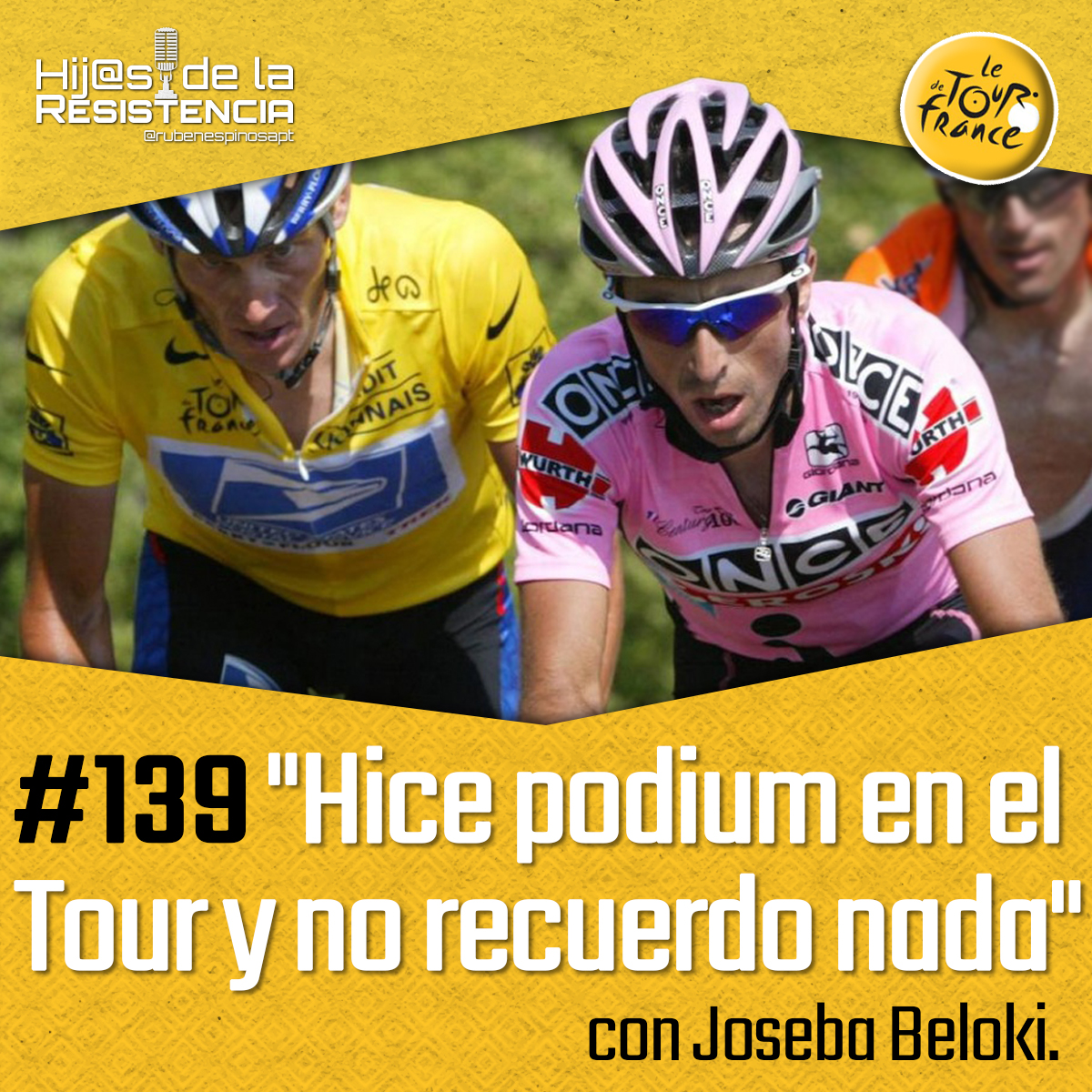 Leyenda del ciclismo español, con Joseba Beloki